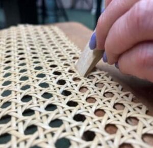 How to Attach or Install Rattan Cane Webbing Roll?